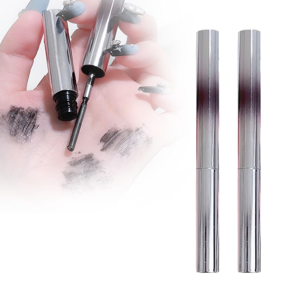 Iron Wand Mascara, Upgraded Waterproof Black Washable Metal Mascara ...