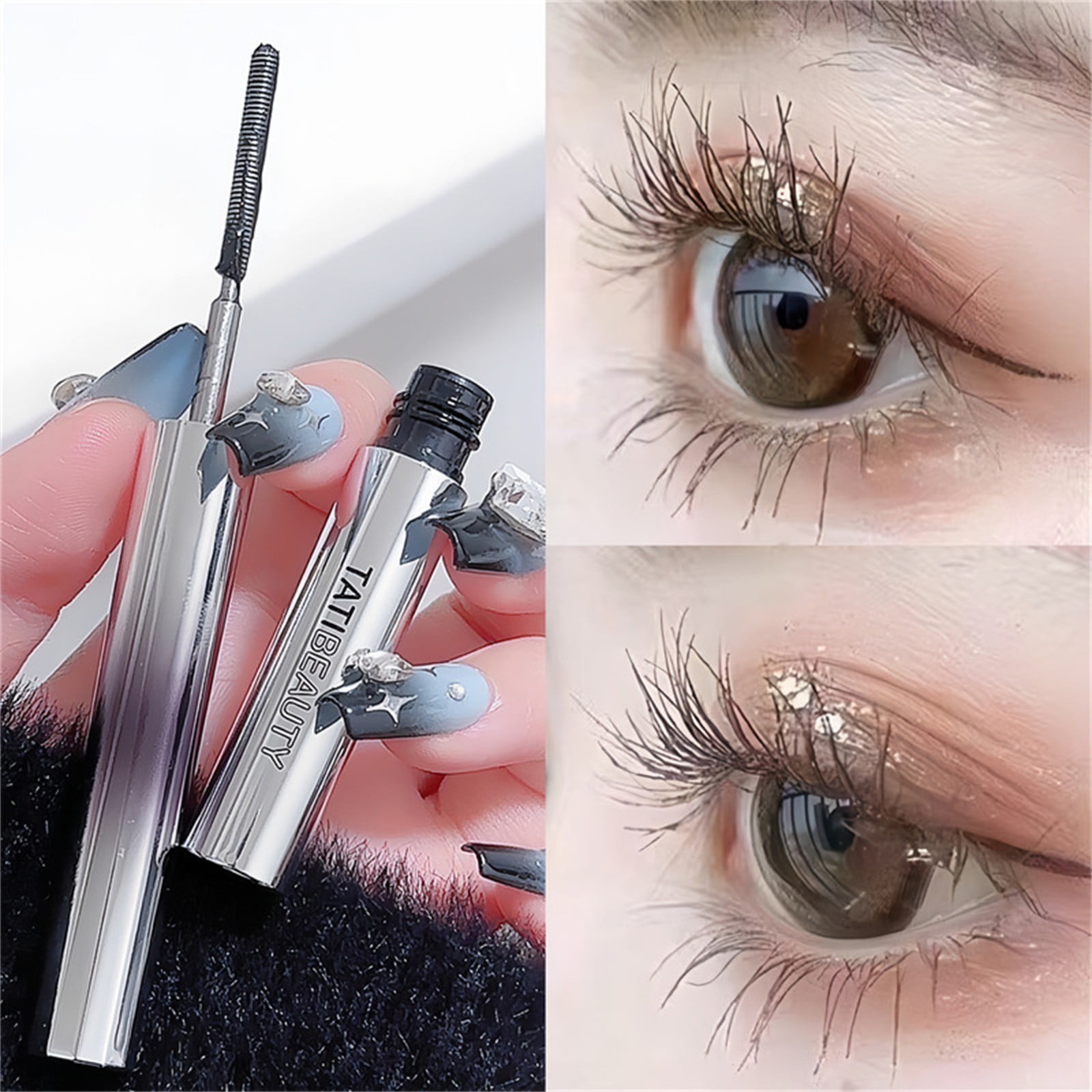 Iron Wand Mascara, Wand Mascara 2025 New Black Washable Metal Mascara ...