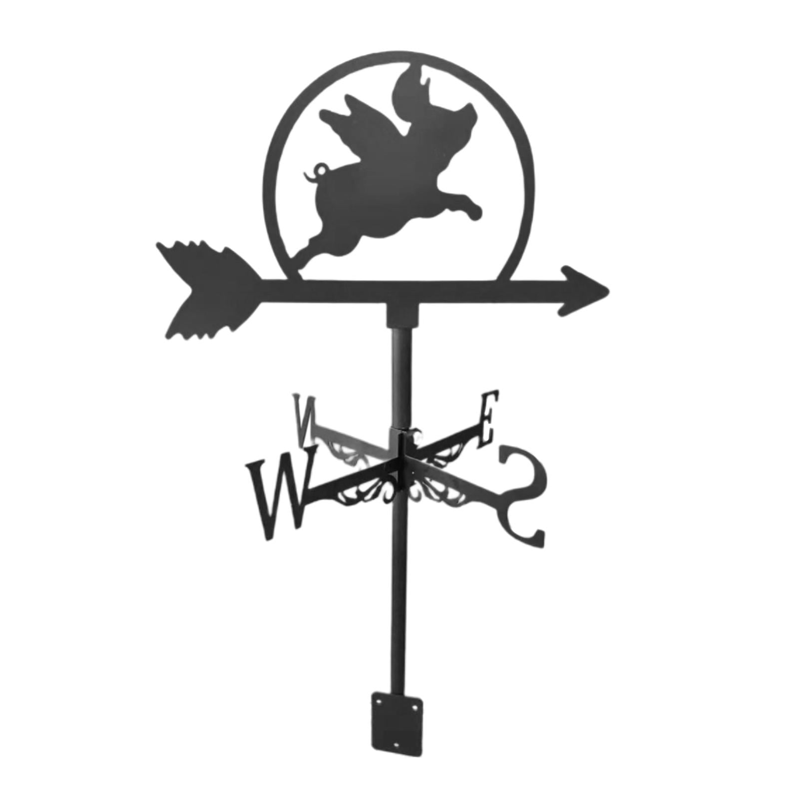 Iron Weather Vane Animal Figurine Practical Wind Direction Indicator ...