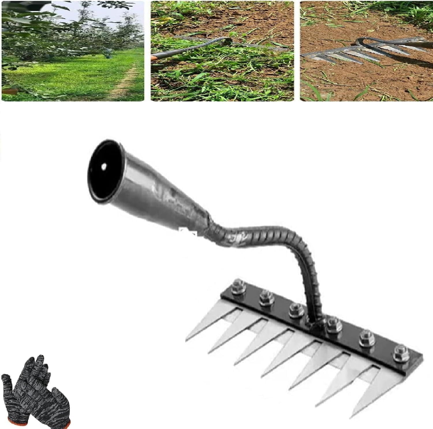 Iron Weeding Rake, Iron Rake for Gardening and Weeding, Iron rake The ...