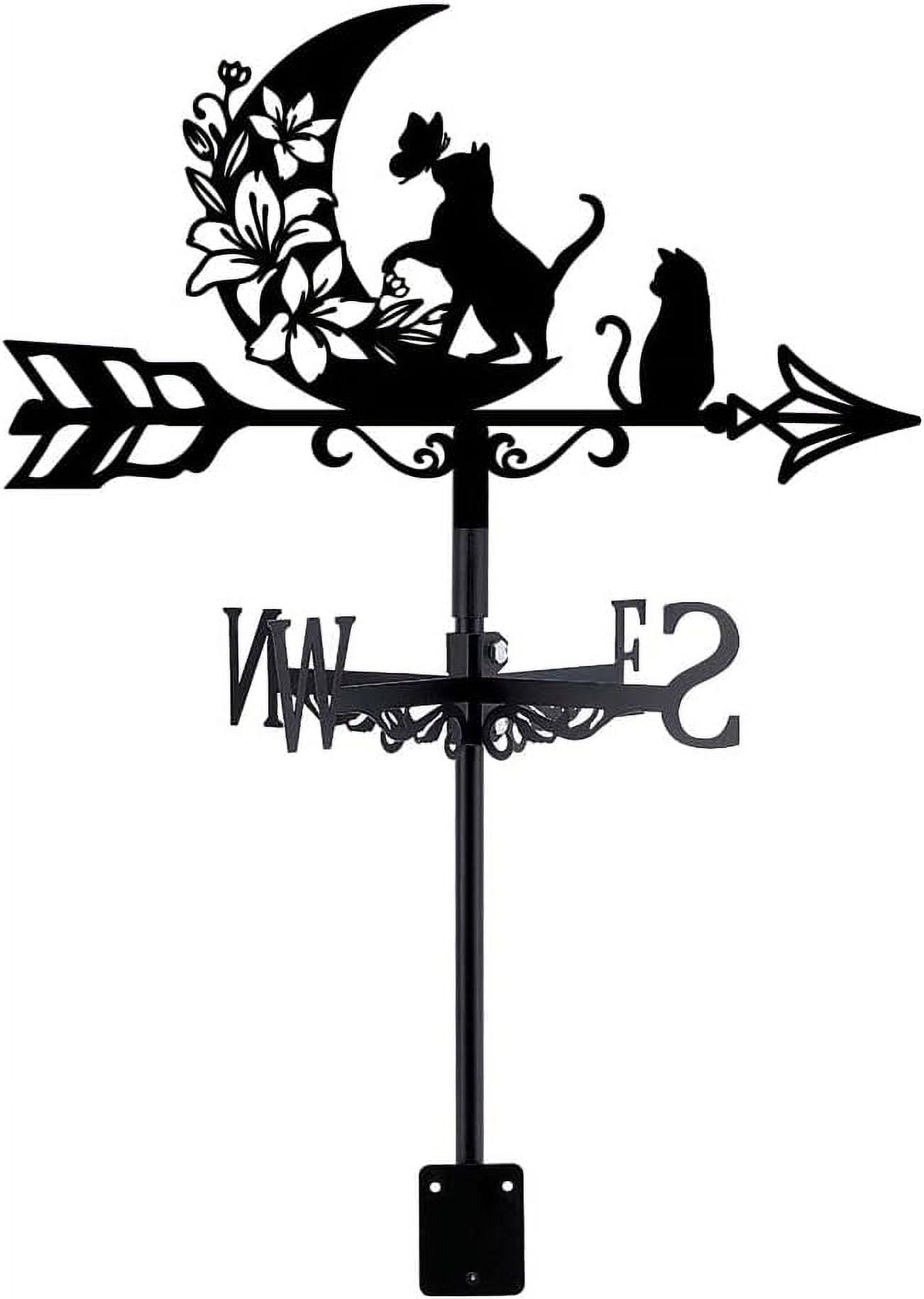 Iron Wind Direction Indicator Weathervane for Outdoor Garden Wind ...