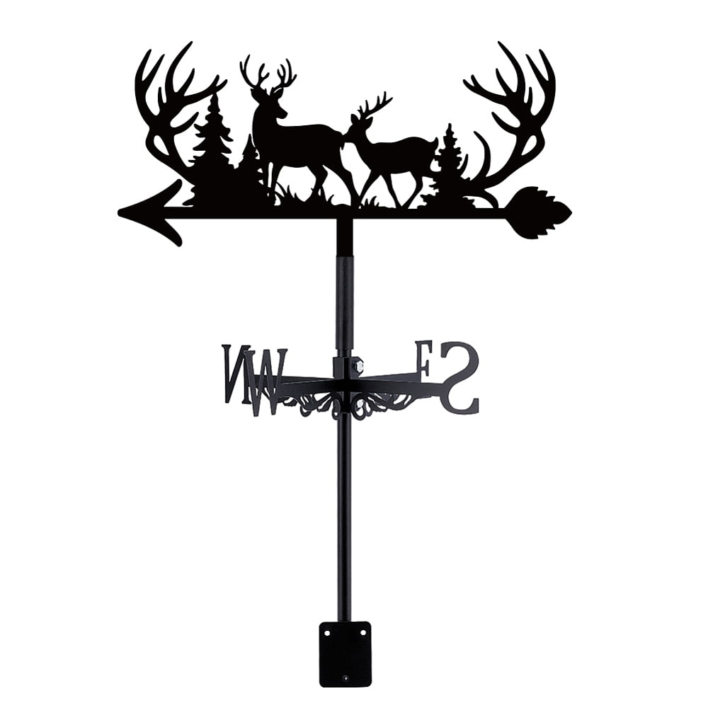 Iron Wind Direction Indicator Weathervane for Outdoor Garden Wind ...