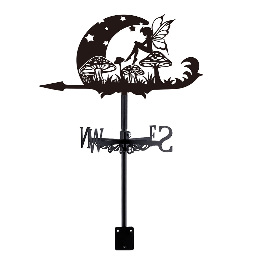 Iron Wind Direction Indicator Weathervane for Outdoor Garden Wind ...