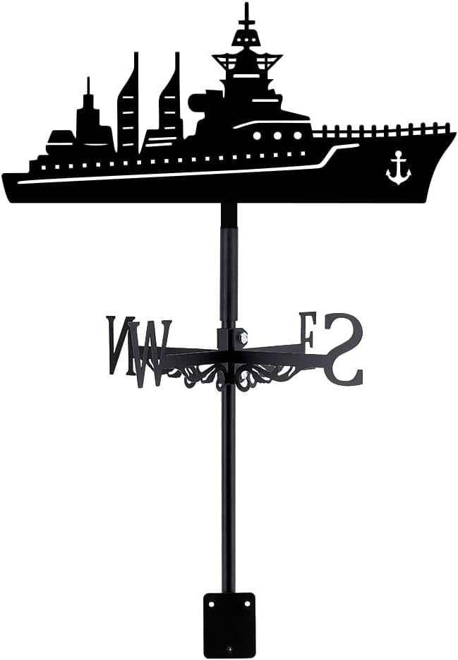 Iron Wind Direction Indicator Weathervane for Outdoor Garden Wind ...