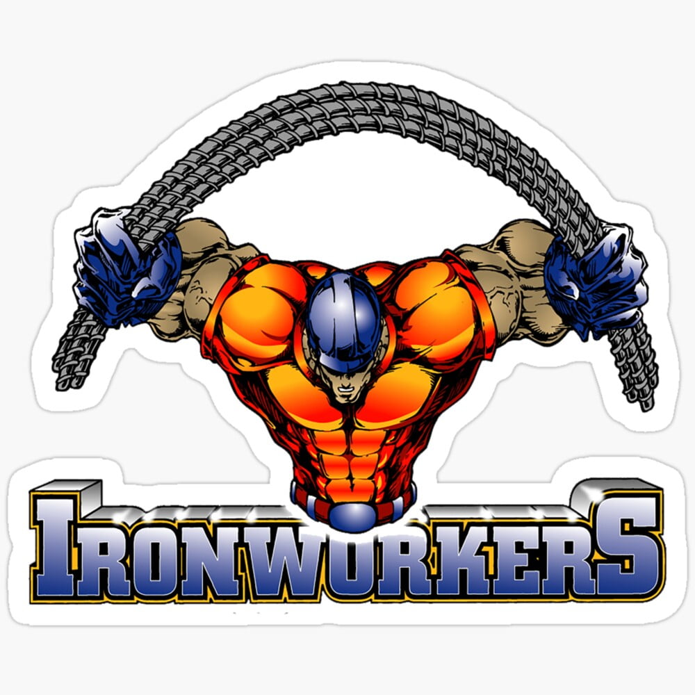 Iron Workers Sticker Phone Decal Water Bottle Stickers Car Decals ...