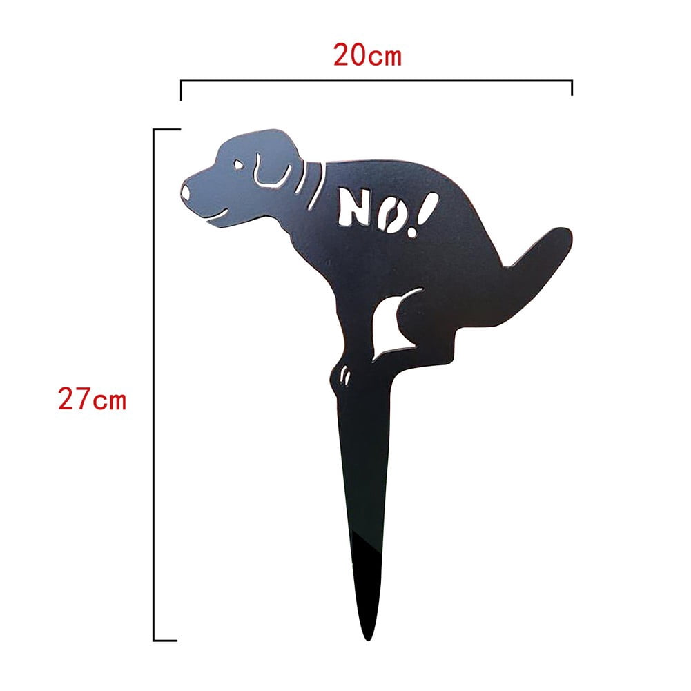 Iron Yard No Dog Pooping Sign Garden Decor Gently Stop Pooping Lawn ...