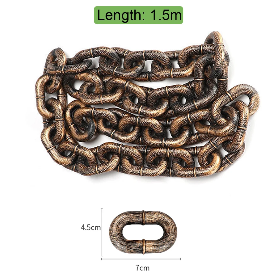 Iron chain, big gold chain, dog leash, dog leash, funny outdoor plastic ...