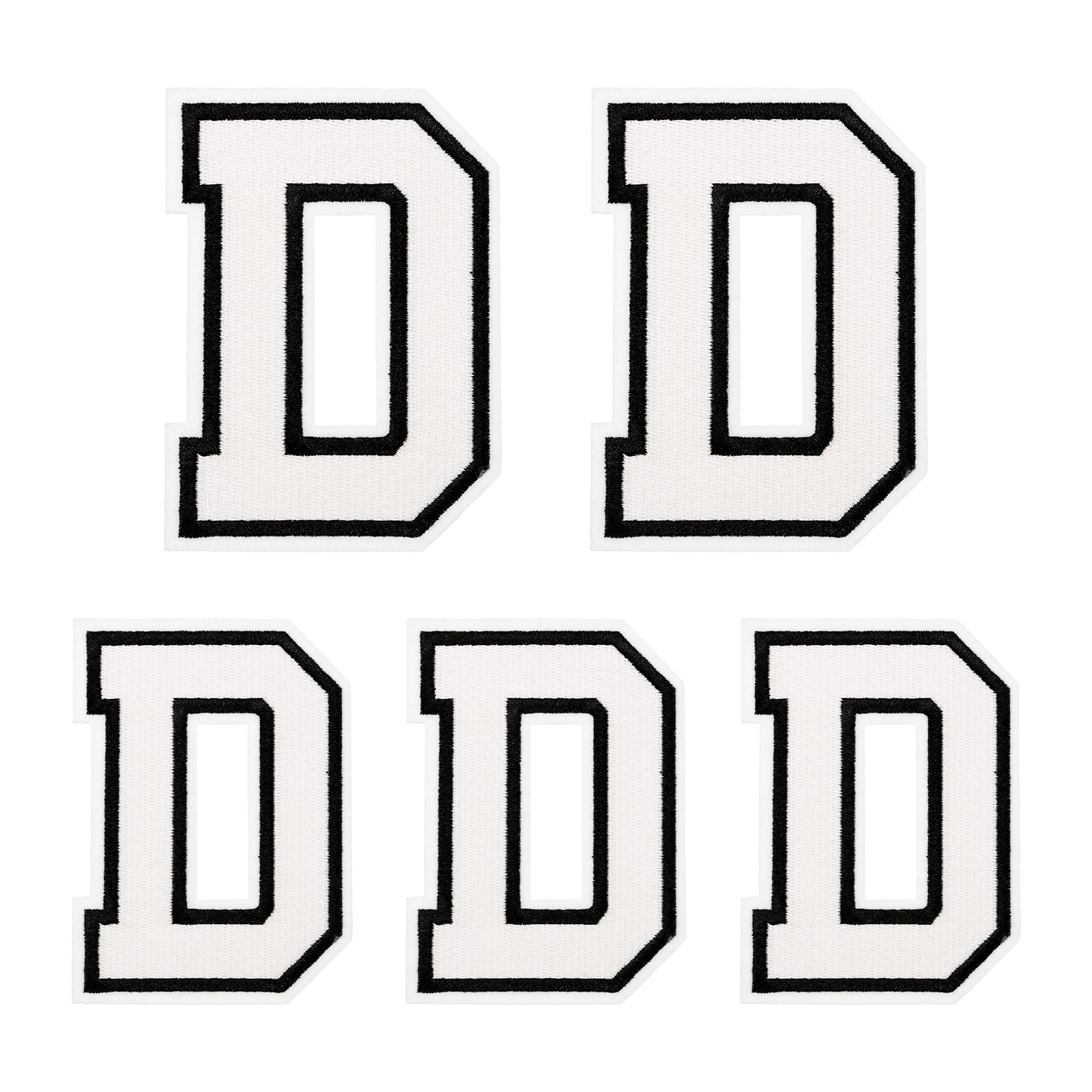 Iron on Letter 4.4"/3.1" Alphabet D Patches for Repairing Clothing DIY ...