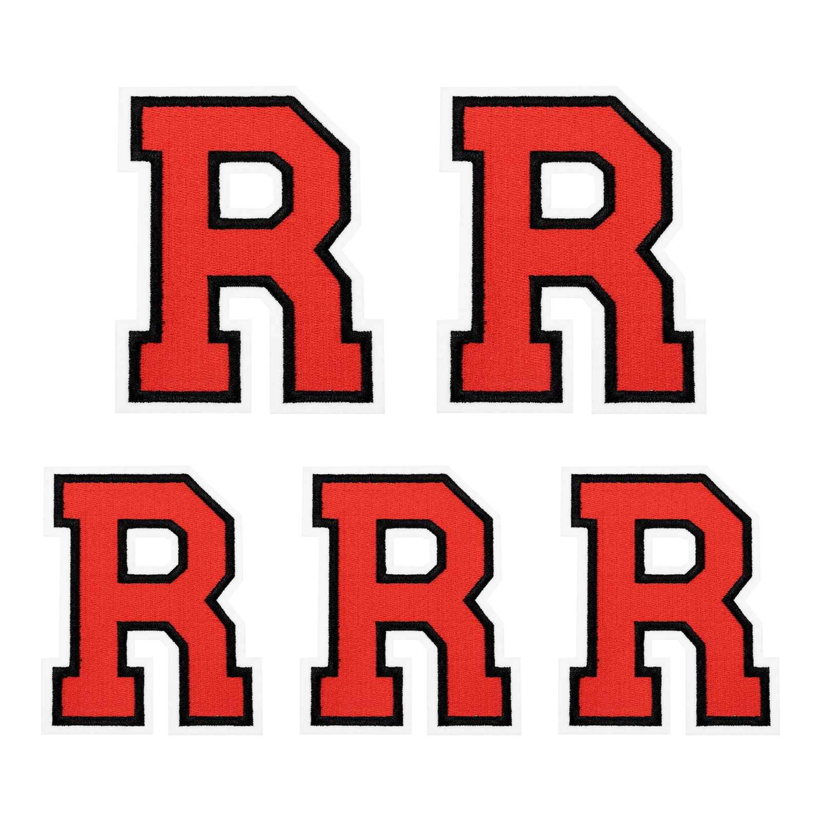 Iron on Letter 4.4"/3.1" Alphabet R Patches for Repairing Clothing DIY ...