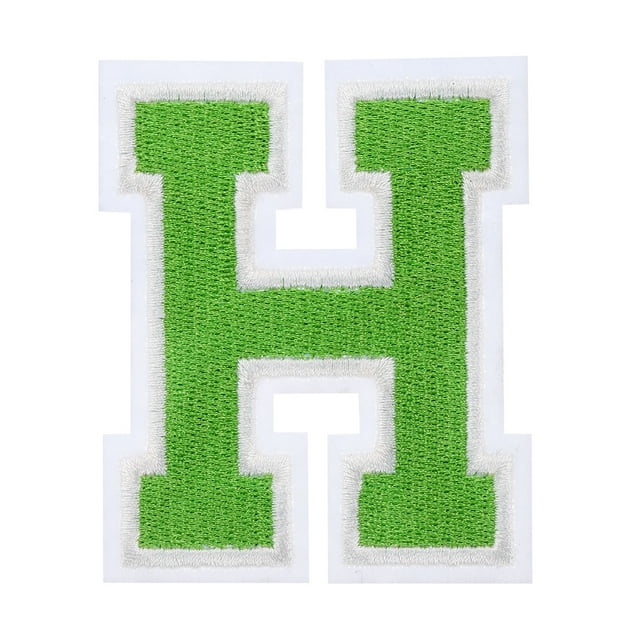 Iron on Letter Patches, 3 Inch Letter H, Iron on Letter Patches Large ...