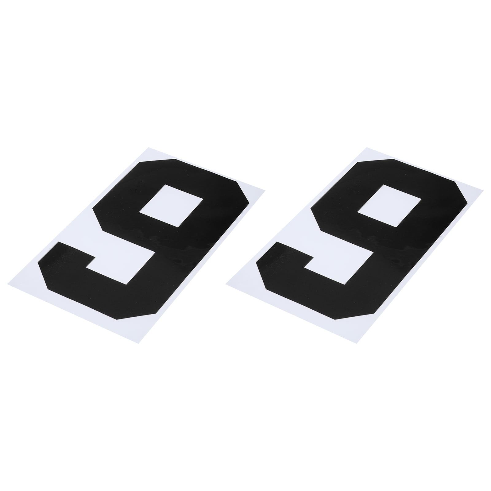 Iron-on Numbers 9 Heat Transfer 8" Black for Team Uniform Sports T ...