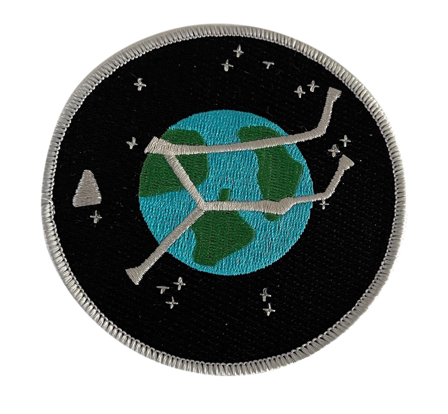 Iron on Patch - Stargate Atlantis Project Logo Planet - Walmart.com