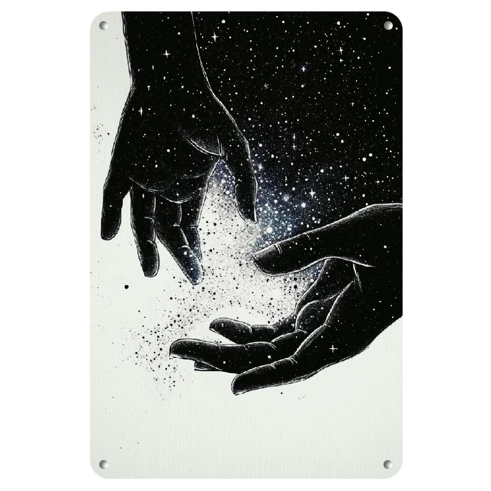 Iron wall art decoration, contemporary starry sky handmade design ...