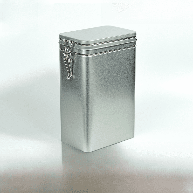 Iron wire square cans coffee cans gift coffee cans Sealed cans tinplate ...