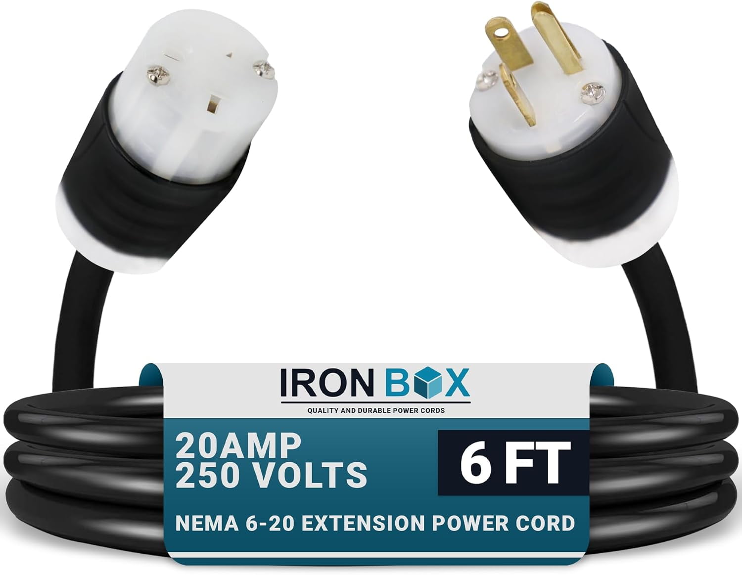 IronBox Electric - NEMA 6-20 Extension Cord - 12/3 SJT Jacket, 20A ...