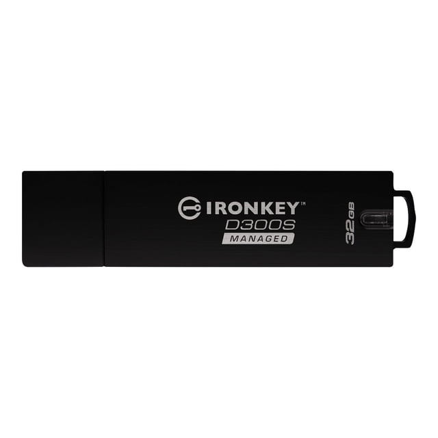 IronKey 32GB D300SM USB 3.1 Flash Drive - 32 GB - USB 3.1 - 256-bit AES ...