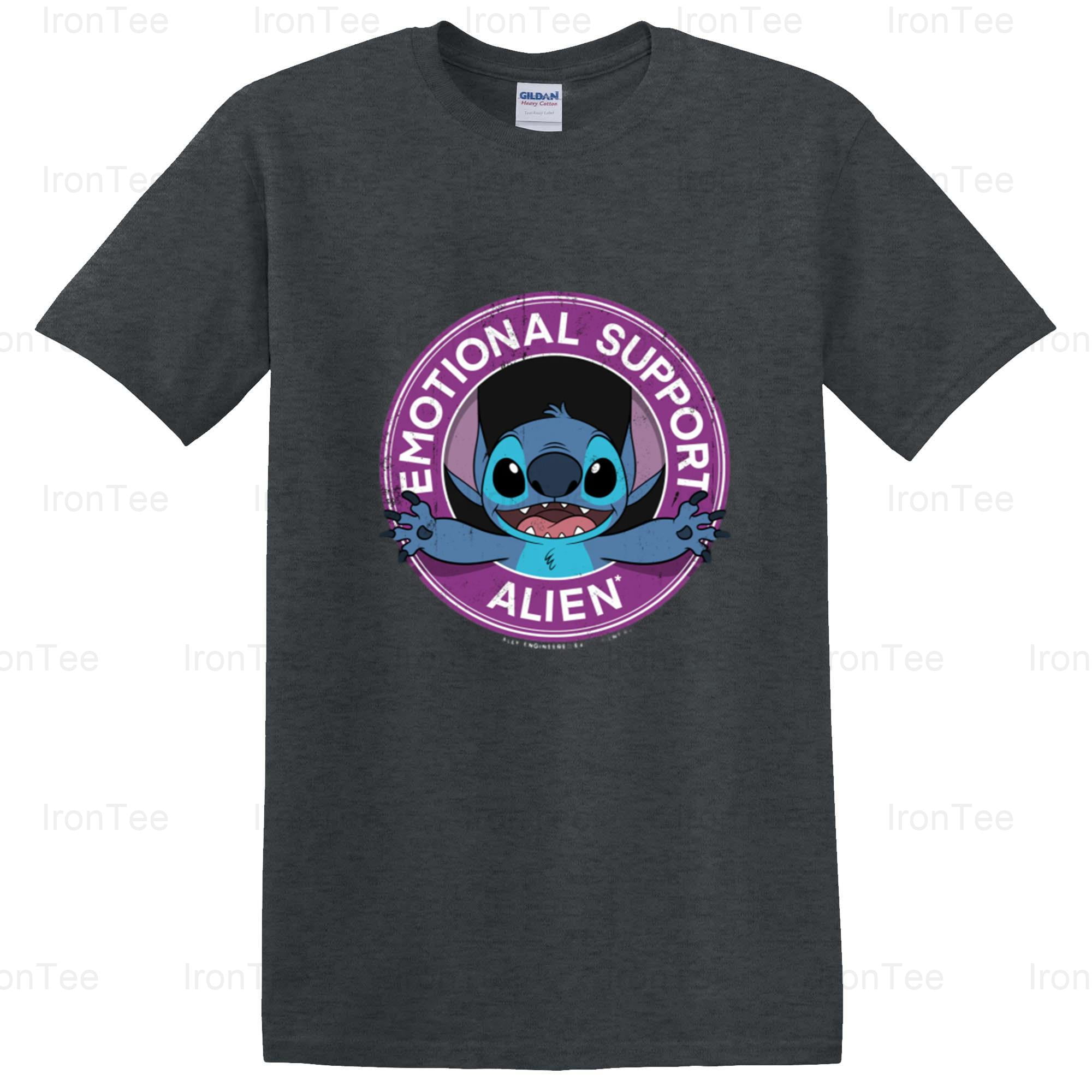 IronTee72 Emotional Support Alien, Xenomorph, Alien Parody, Sci-Fi Horror, Funny Hugs T-Shirt ...