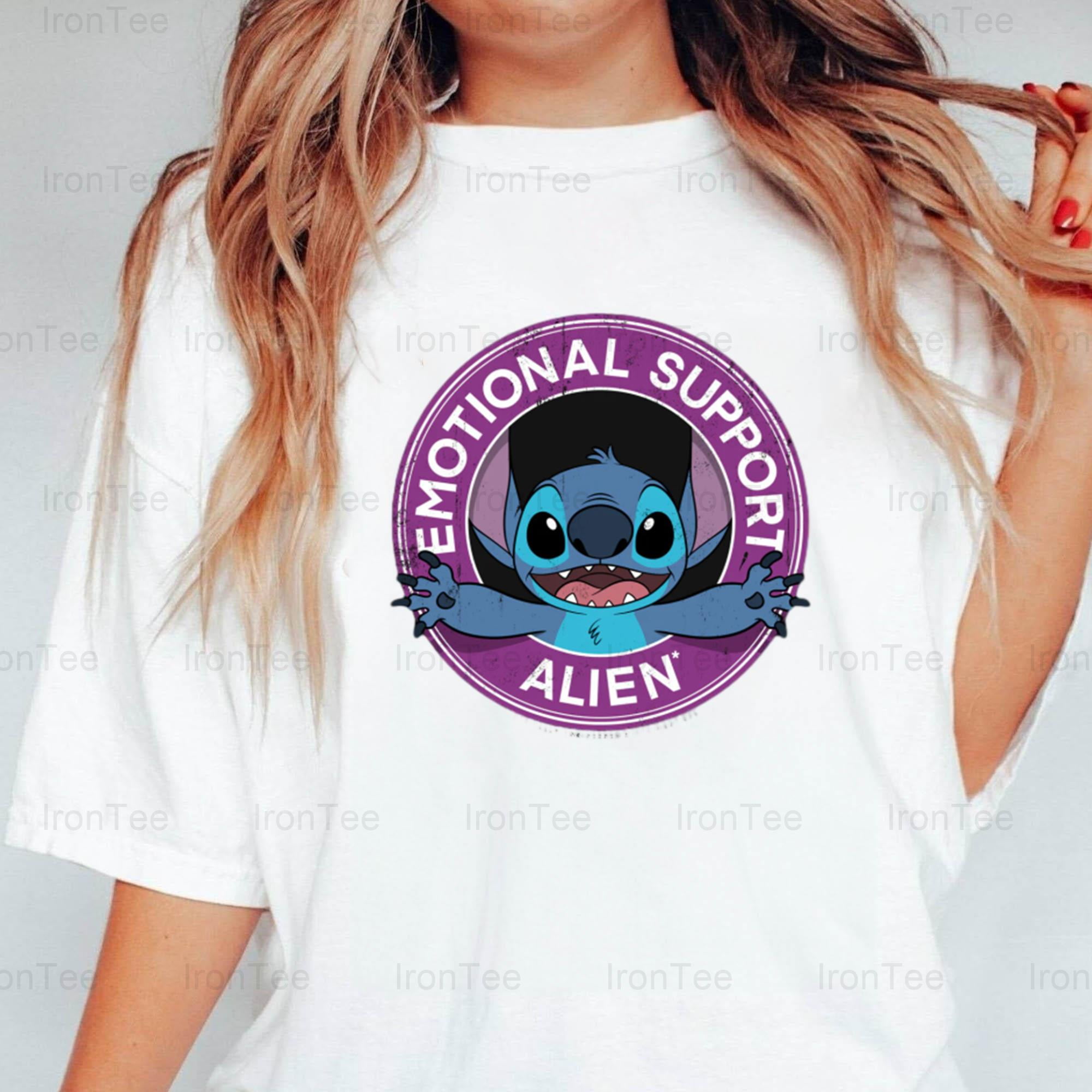 IronTee72 Emotional Support Alien, Xenomorph, Alien Parody, Sci-Fi ...