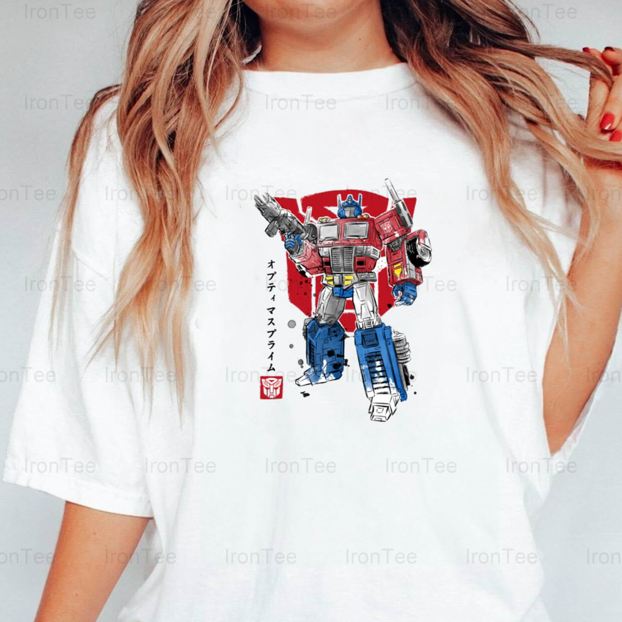 IronTee76 Prime Sumi-E, Transformers, Optimus Prime, Japanese Art ...