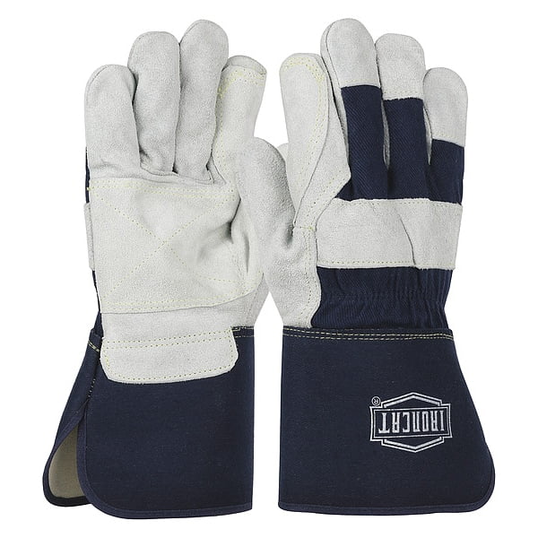 Ironcat Leather Gloves,L,Gunn Cut,PR,PK12 IC8DP - Walmart.com