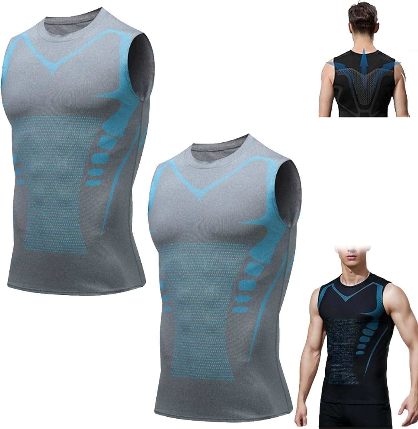 Ironfit Shirt, Ironfit V2 Compression Undershirt Men, Tummy Control ...