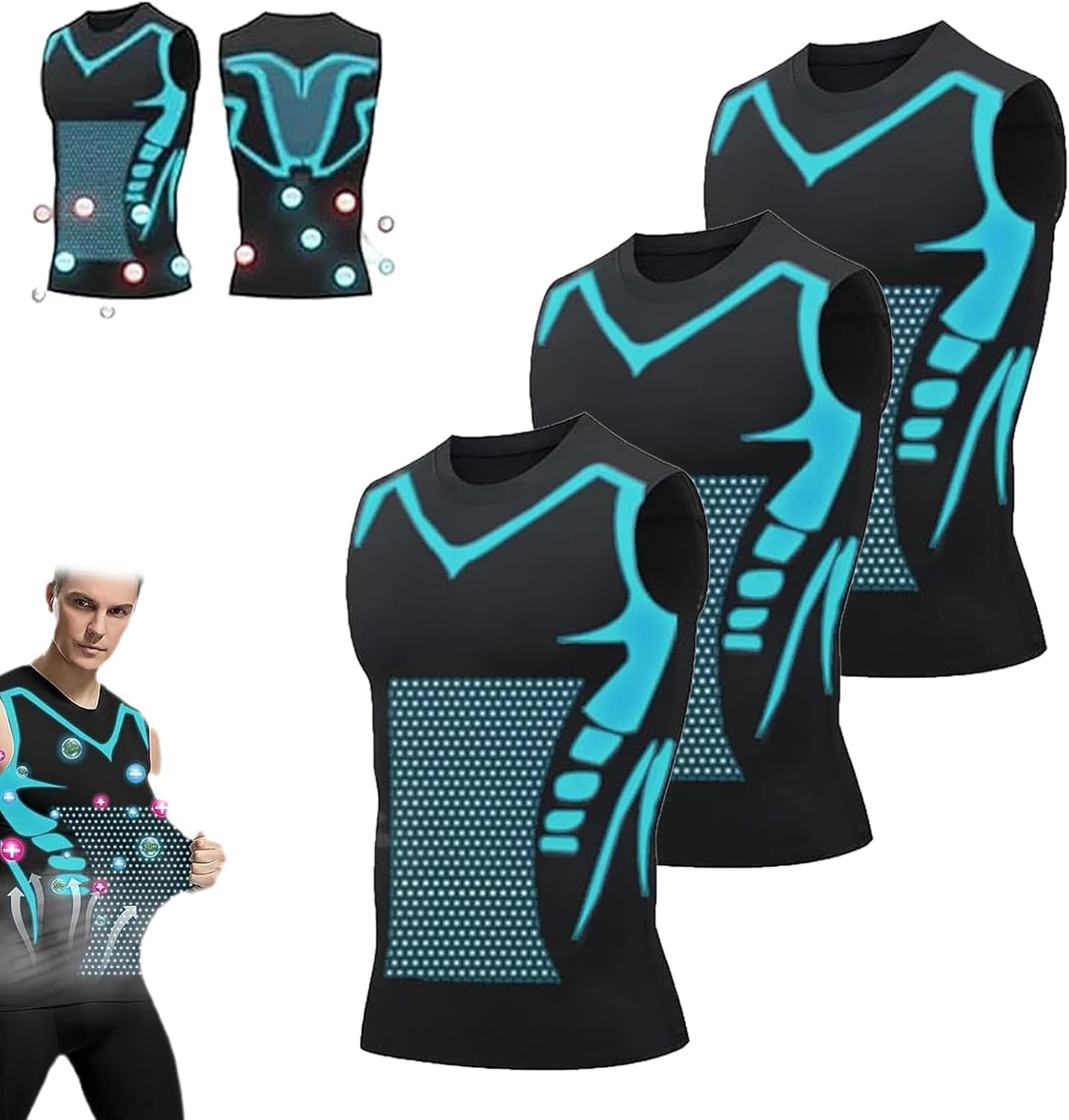 Ironfit Shirt Men, Iron Fit V2 Compression Men Shirt, Version Ionic ...