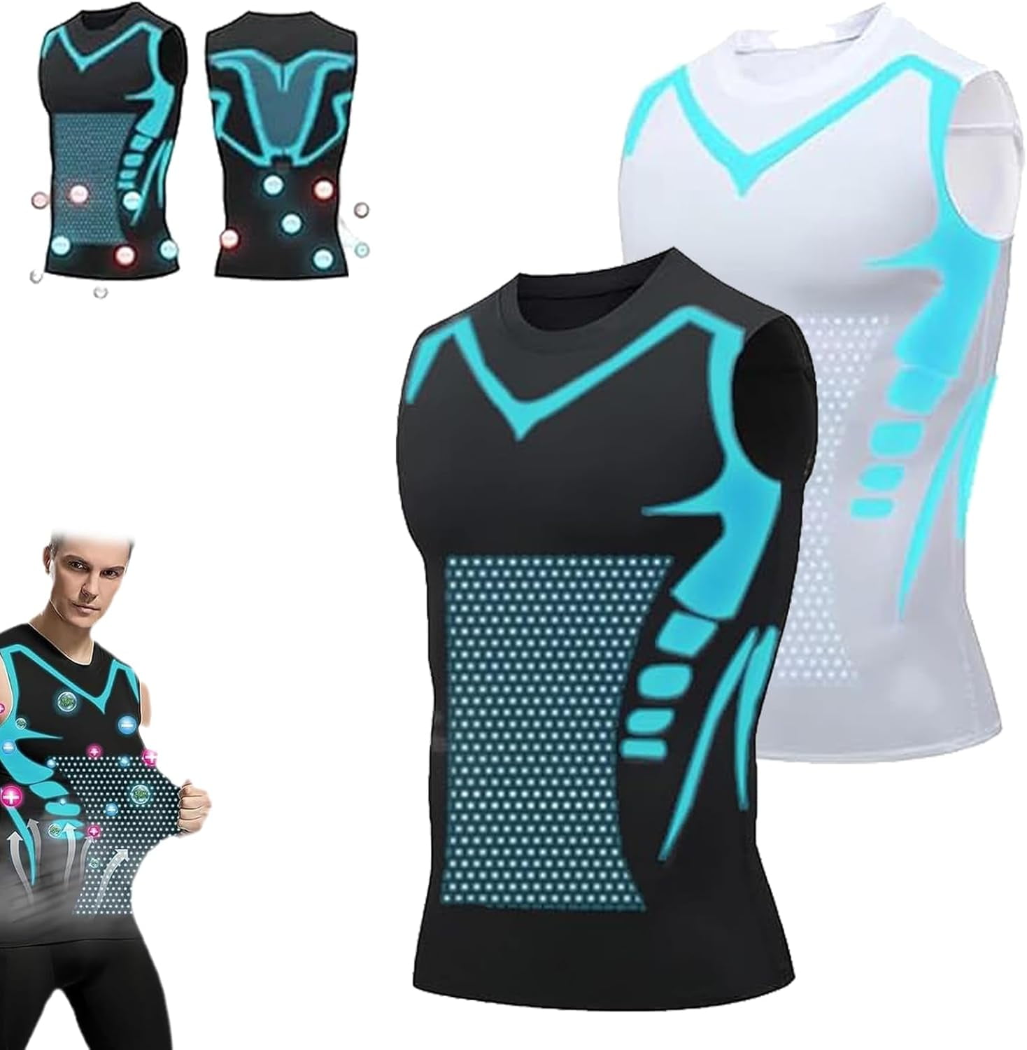 Ironfit Shirt Men, Iron Fit V2 Compression Men Shirt, Version Ionic ...