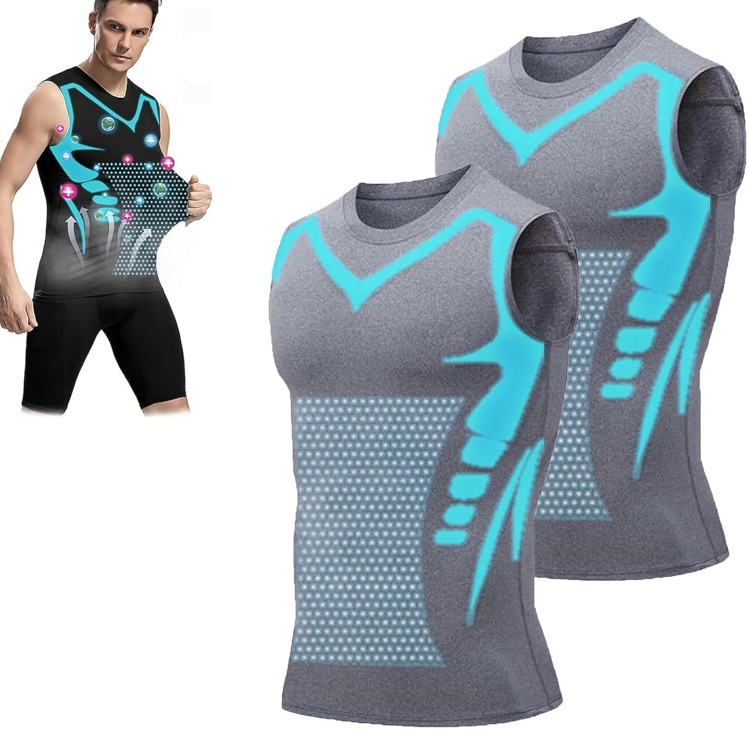 Ironfit Shirt Men, Iron Fit V2 Shapewear Shirt, 2025 Ionic Shaping ...