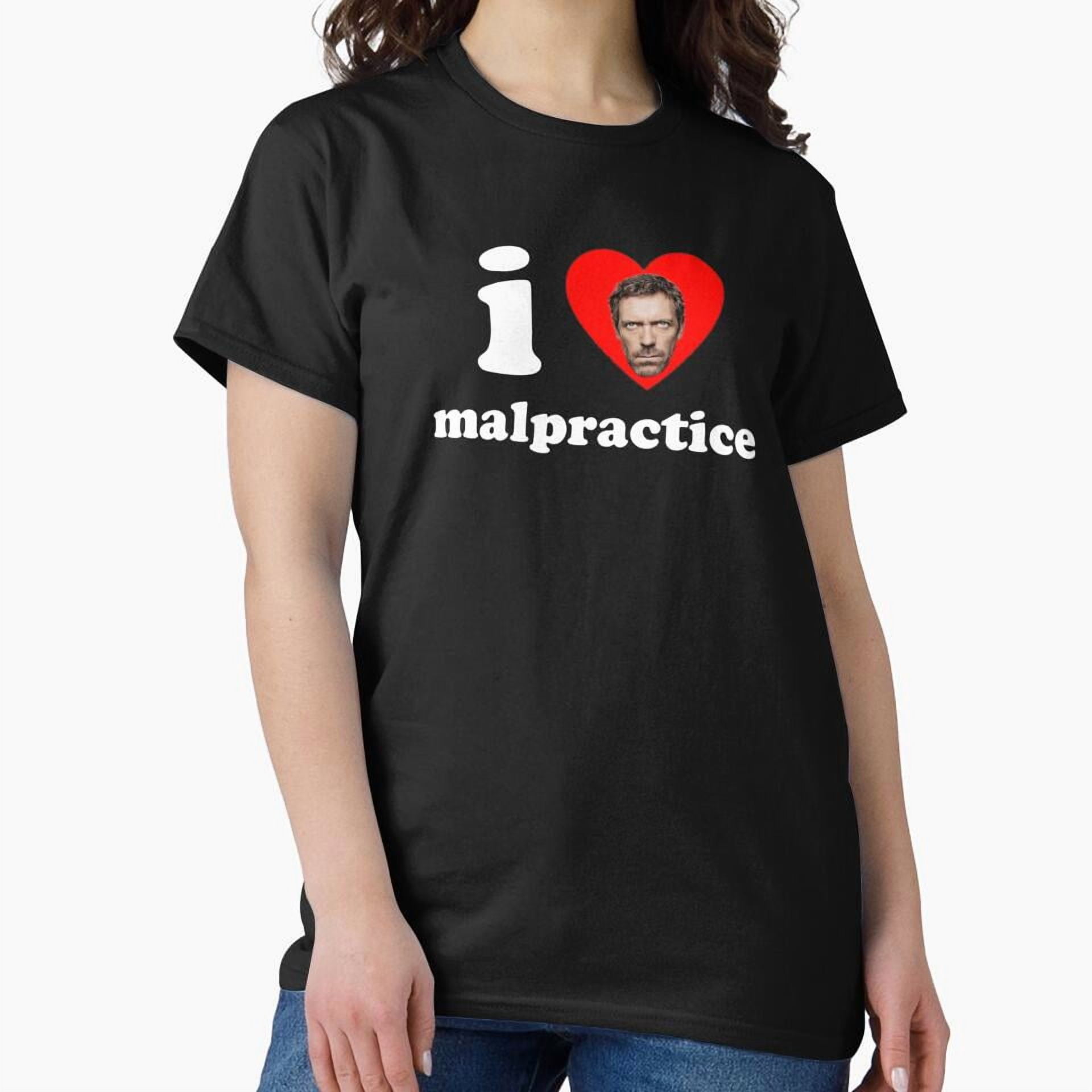 Ironic Malpractice Joke Design for Fans of Sharp Doctor Humor Unisex T ...