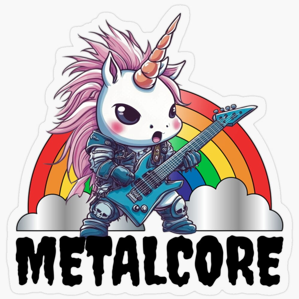 Ironic Metalcore Transparent Stickerphone Decal Water Bottle Stickers ...