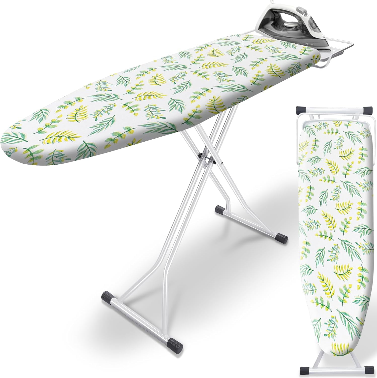 Ironing Board 13"x43",Foldable Ironing Boards with Iron Rest,Compact ...