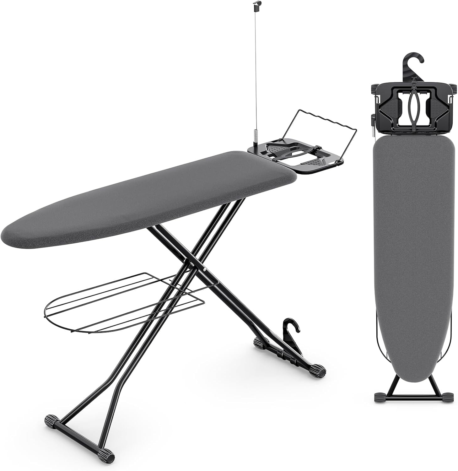 Ironing Board, Compact Iron Board Full Size with Extra Thick Cover, 7 ...