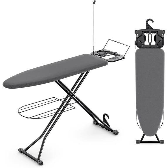 Ironing Board, Compact Iron Board Full Size with Extra Thick Cover, 7 ...
