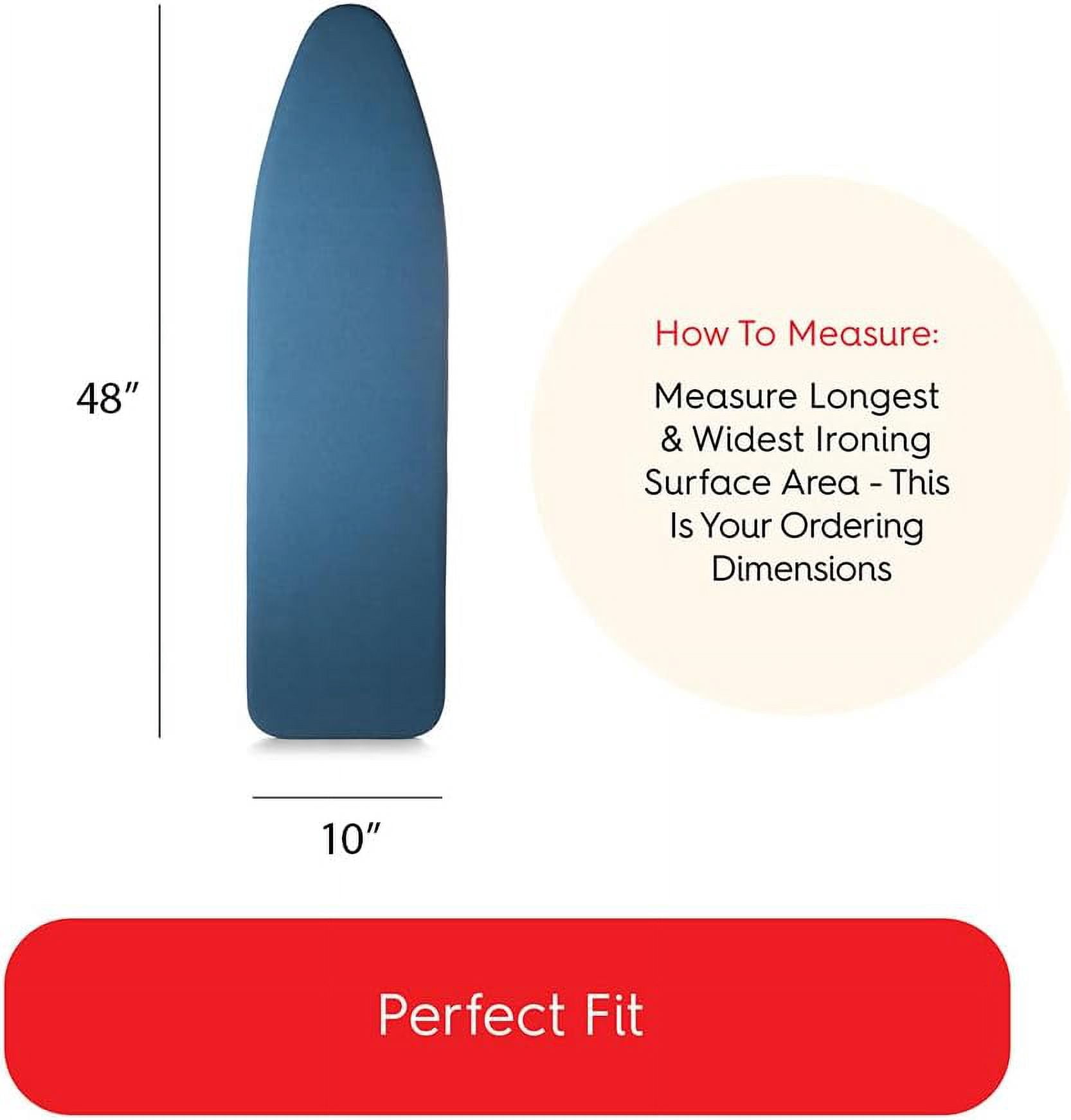 Ironing Board Cover 10x48 Inches, Titanium Coated Pro Grip Pad with ...