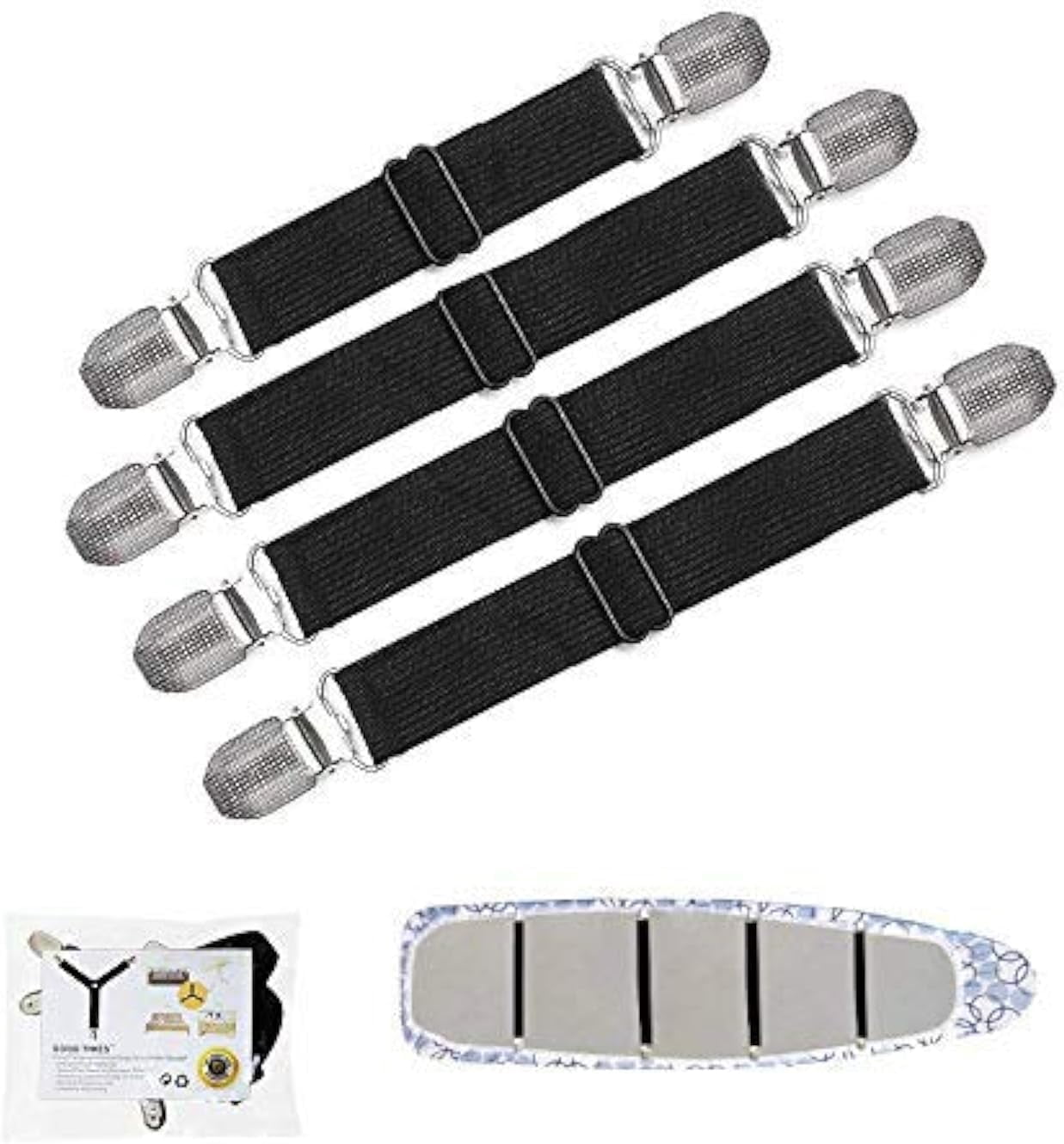 Ironing Board Cover Clips, Adjustable Ironing Board Pad Braces ...