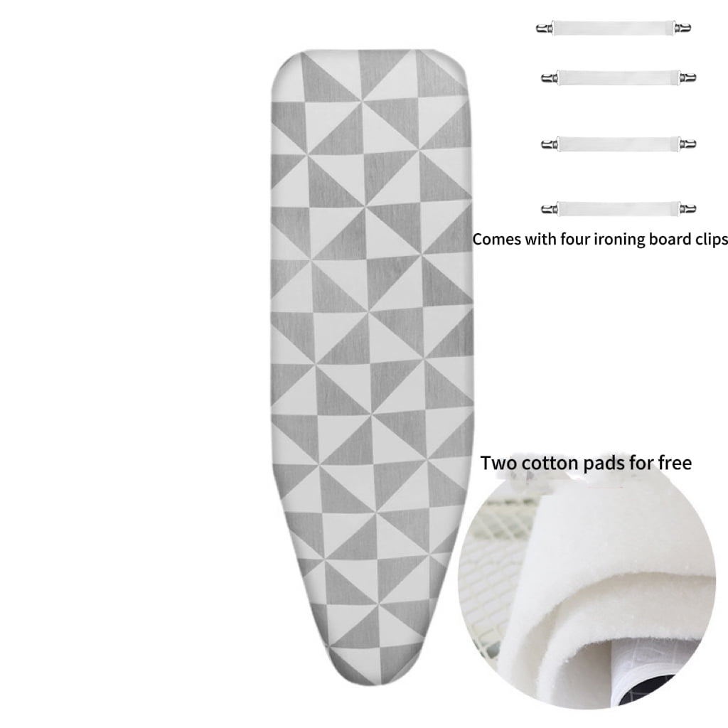 Ironing Board Cover Pad with Elastic Edge and Hook and Loop Fastener ...