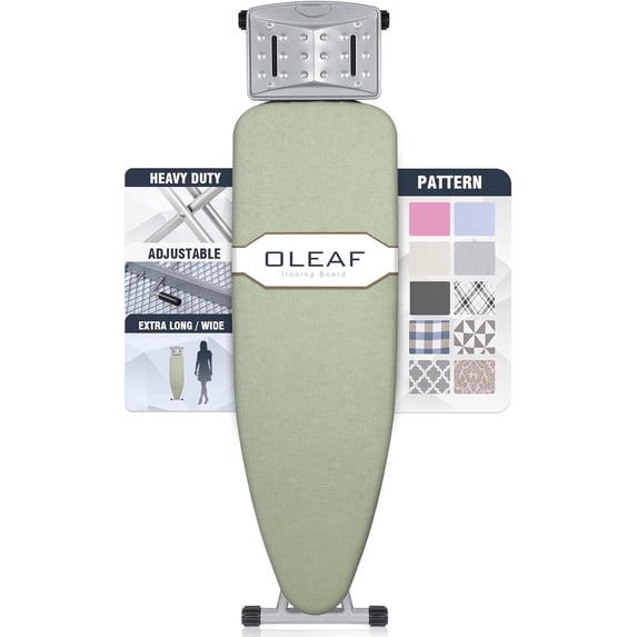 Ironing Board with Cover and Thicken Pad 43 x 13 Height Adjustable Full ...