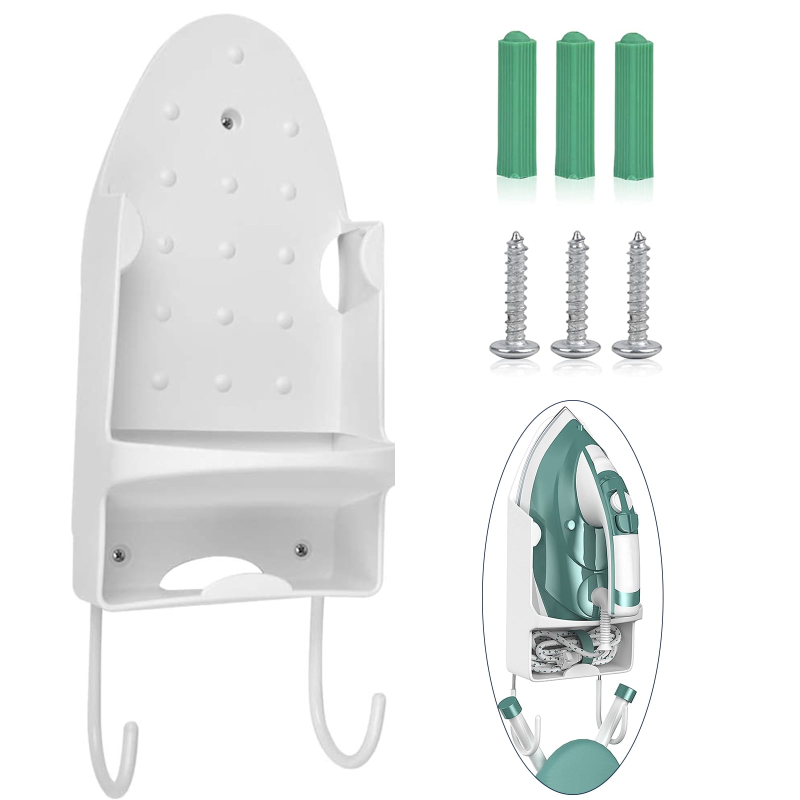 Ironing Board Hanger Wall Mount Electric Iron Holder Ironing Board Rack ...