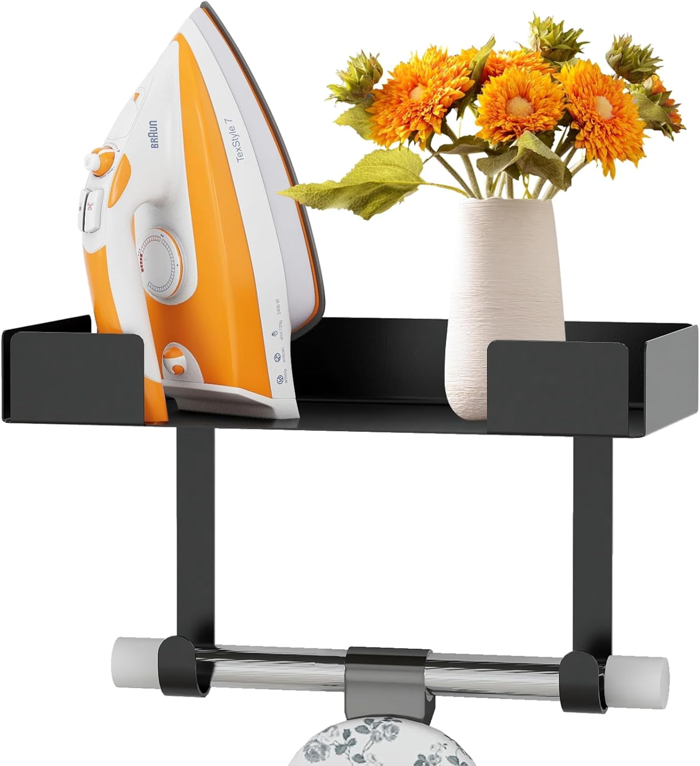Ironing Board Holder, Wall-Mounted Iron and Board Set Storage for ...