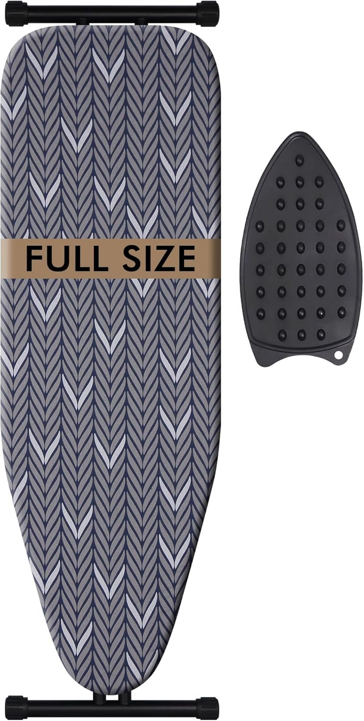Ironing Board Full Size, Metal Construction Iron Board with Extra Thick ...