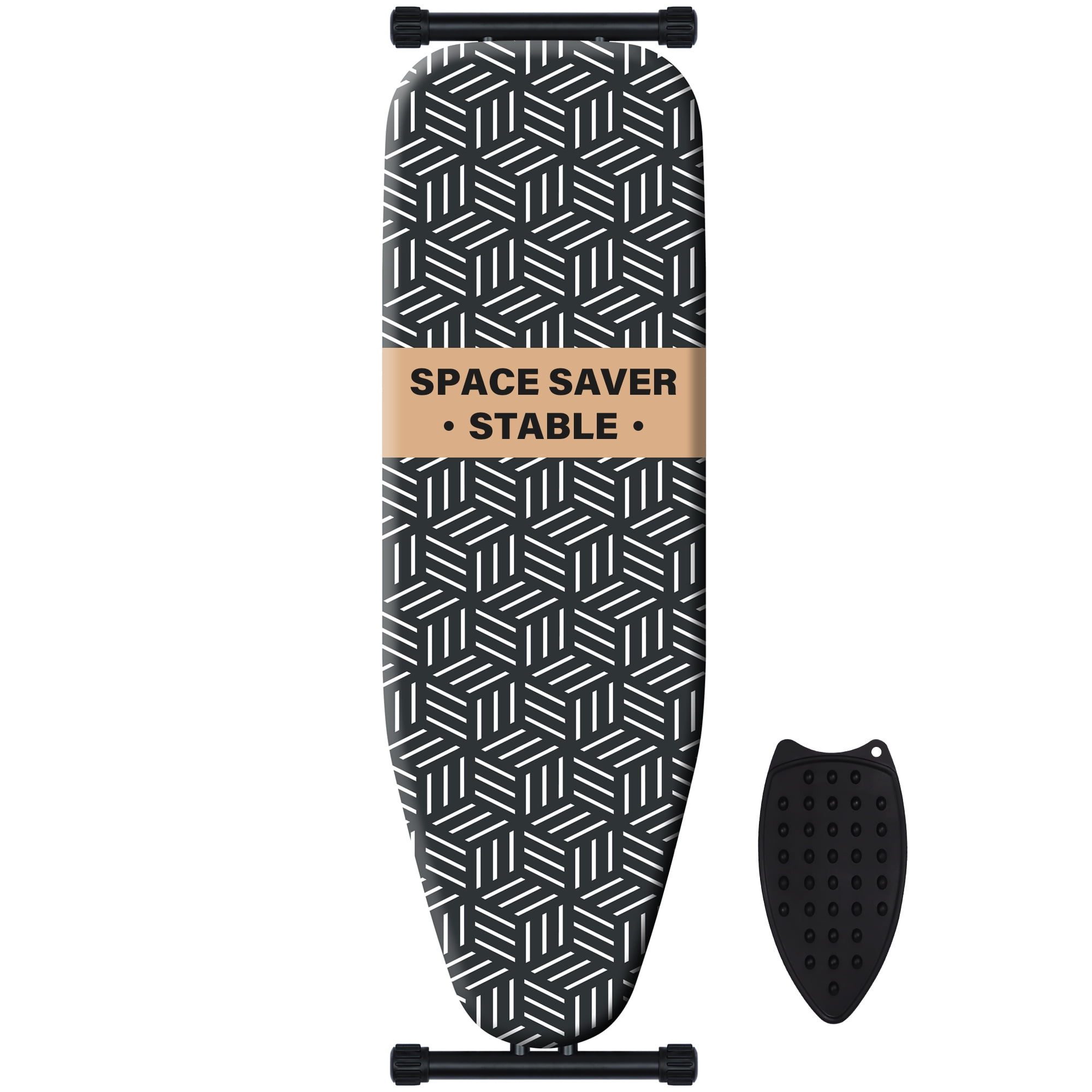 Ironing Board, Space Saver, Extra Thick Heavy Duty Padded Cover, Stable ...