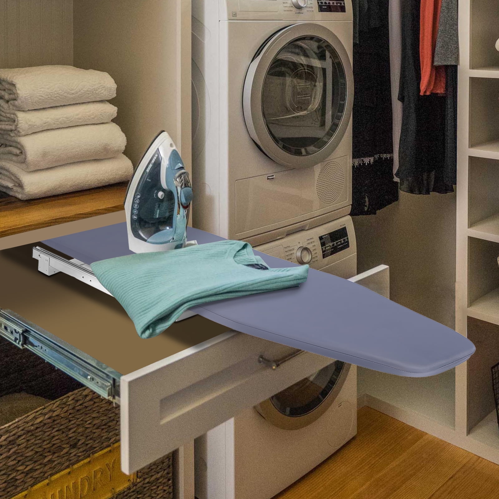 Ironing Boards 17*6 Inch Retractable Folding Ironing Board Space-Saving ...