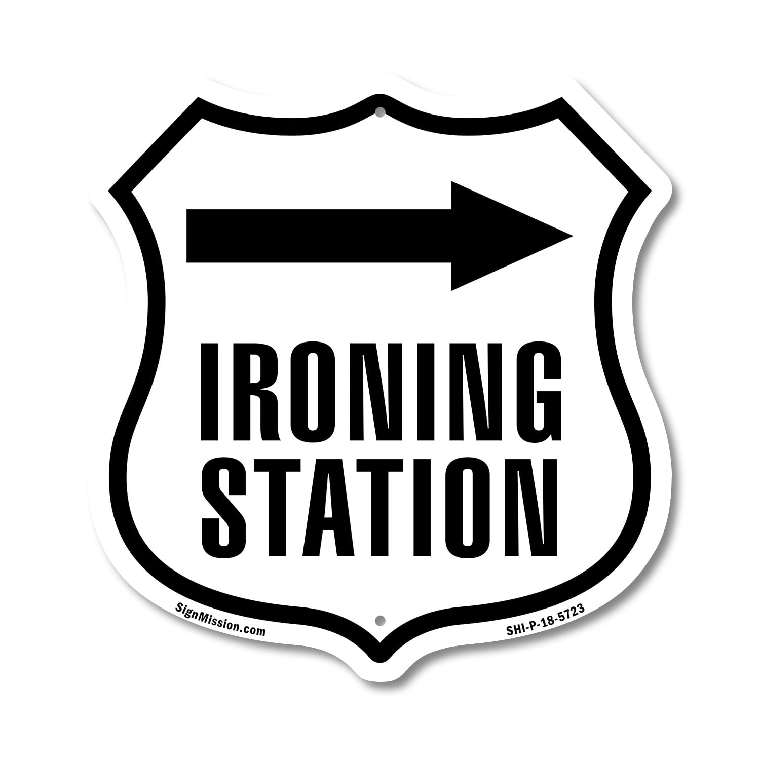Ironing Station Right (2 Pack) 12 inch X 12 inch Shield-Shaped Rust ...
