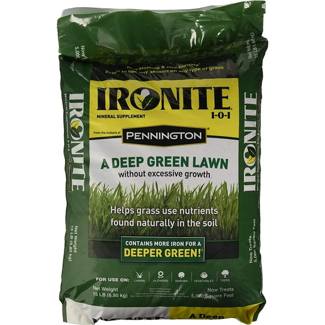 Ironite 100519460 1-0-0 Mineral Supplement/Fertilizer for Lawns, 15 lb ...