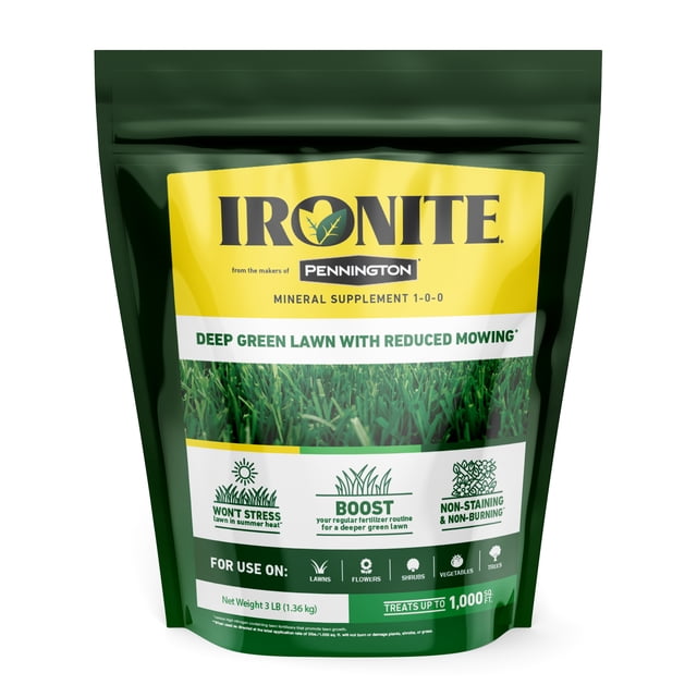 Ironite Mineral Supplement by Pennington, 1-0-0 Fertilizer, 3 lb ...