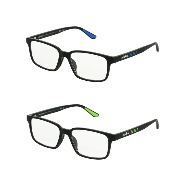 Ironman Black Square Reading Glasses - Walmart.com