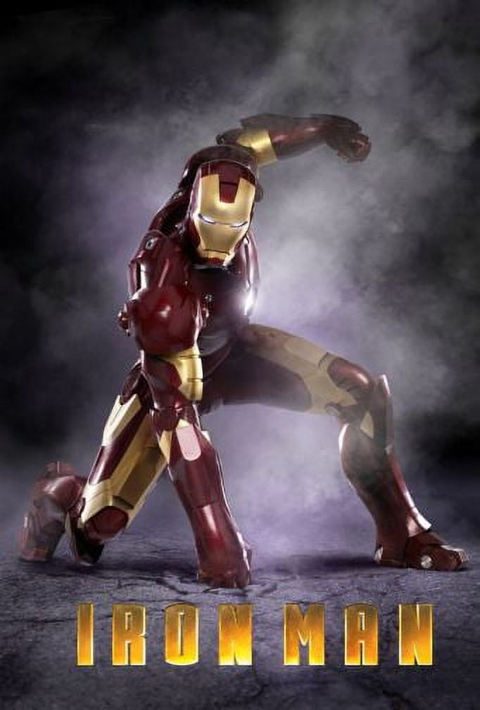 Ironman Poster 12x16 Art Print on Metal Sign 12in x 16in Multi-Color ...