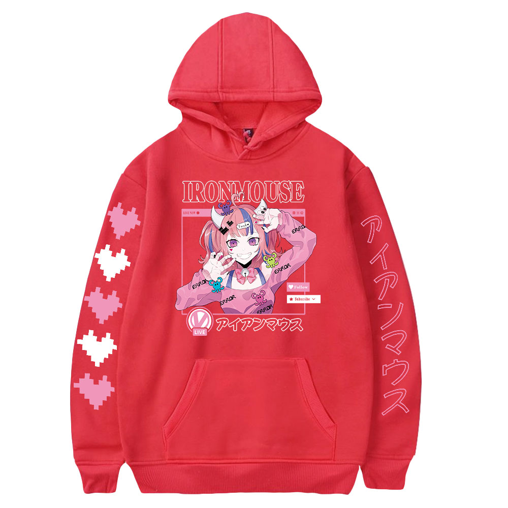 Ironmouse Cute Hoodie Sweatshirt Fashion Man Women Printing Streetwear ...