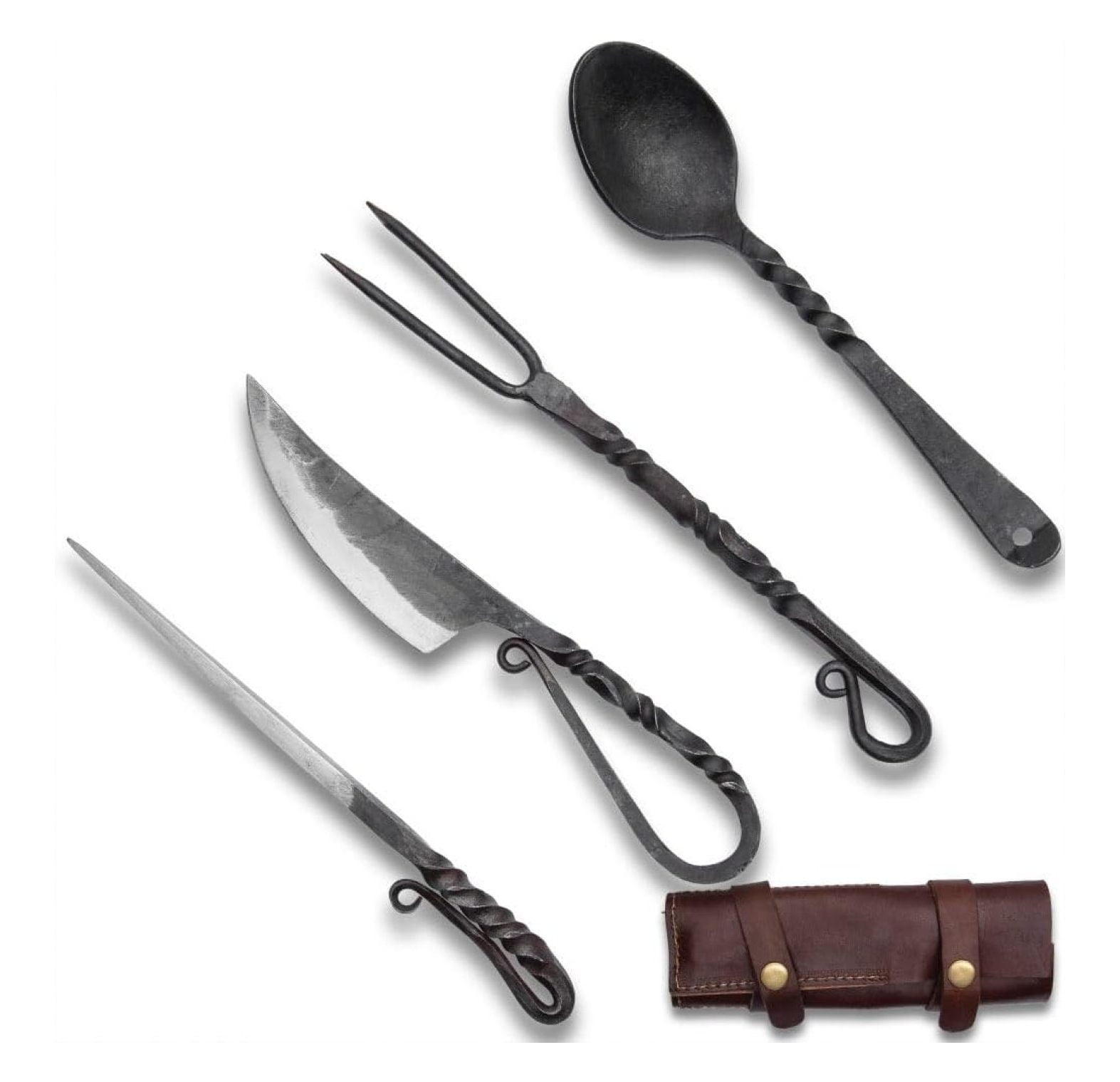 Ironsmith Co. Hand-Forged Medieval Dining Set | Includes High Carbon ...