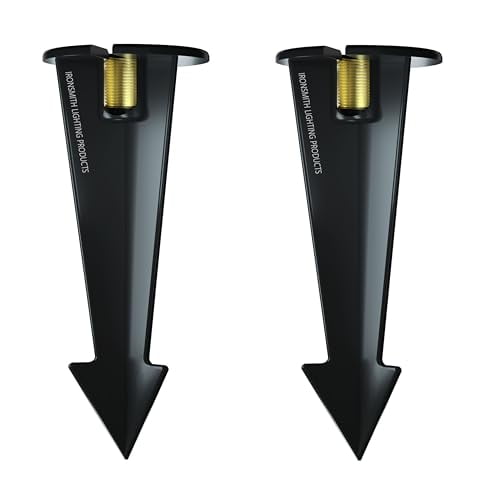 Ironsmith Lighting Products 9 Inch In Ground Stake with Solid Brass 0.5 ...